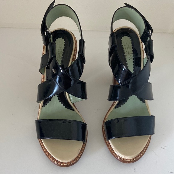 Sportmax | Shoes | Sport Max Patent Leather Sling Back Sandals | Poshmark